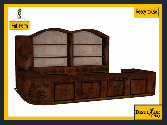 Second Life Marketplace - ::DisturbeD:: Victorian Bar & Counter - FULL ...