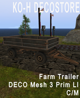 Second Life Marketplace - KO-H Farm Trailer