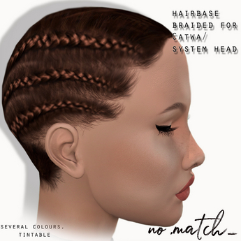 Second Life Marketplace - no.match_ catwa / system hairbase " braided ...