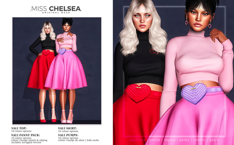 Second Life Marketplace - .miss chelsea. Vali Skirt White