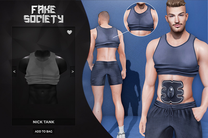 Second Life Marketplace - Fake Society x Nick Tank / Grey