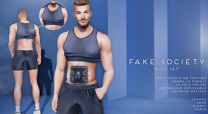 Second Life Marketplace - Fake Society x Nick Tank / Fatpack