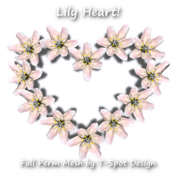 Second Life Marketplace - T-Spot Mesh - Lily Heart - FP - LI=1.0