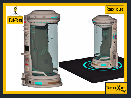 Second Life Marketplace - ::DisturbeD:: Sci-Fi Lab Capsule - FULL PERM MESH