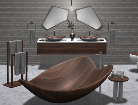 Second Life Marketplace - Bathroom Wooden_Heart