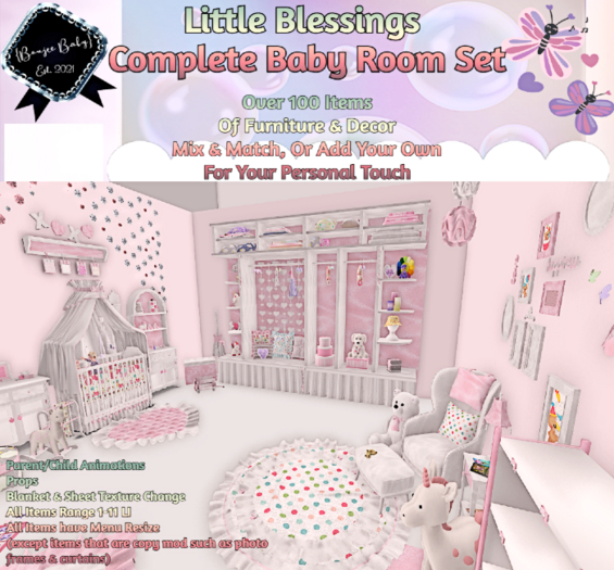 Second Life Marketplace - {Boujee Baby}Little Blessings Complete Mesh ...