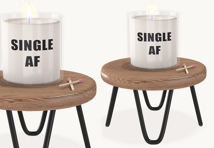 Second Life Marketplace - Dahlia - Single AF - Candle - On/Off Flame