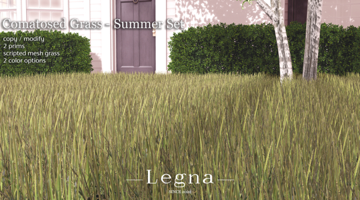 Second Life Marketplace - - Legna - Comatosed Grass (Summer Set) Wear Me
