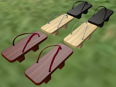 Second Life Marketplace - Japanese Geta - Full Permission Set (Lara ...