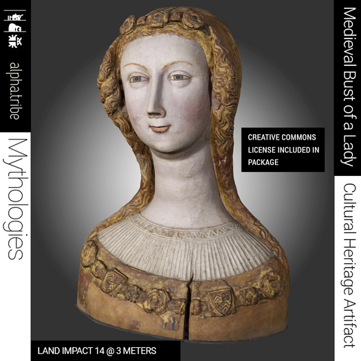 Second Life Marketplace - a.tribe::: [Mythologies] Medieval Wood Bust ...