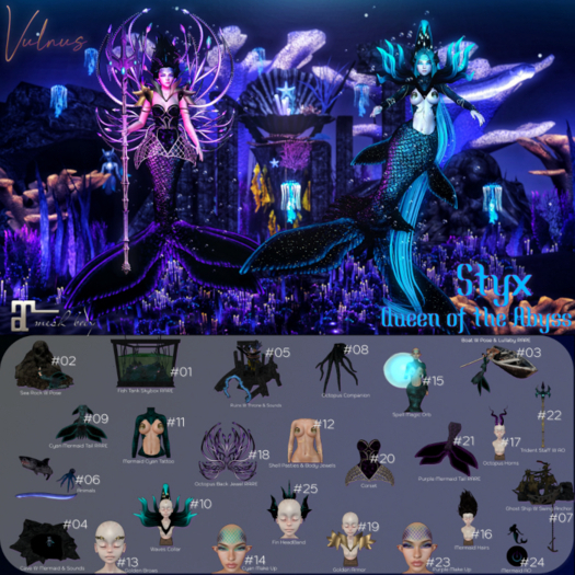 Second Life Marketplace - 13 Styx Gold Brows - Vulnus - Queen of the Abyss