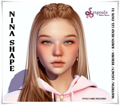 Second Life Marketplace - .:SF:. Shape Nina - LeLutK Raven