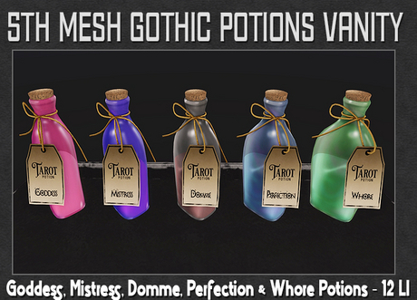 Second Life Marketplace - 5TH~ Mesh Gothic Potions Vanity
