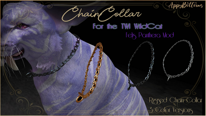 Second Life Marketplace - :AppyBottoms: ChainCollar -TWIWildCat Panthera