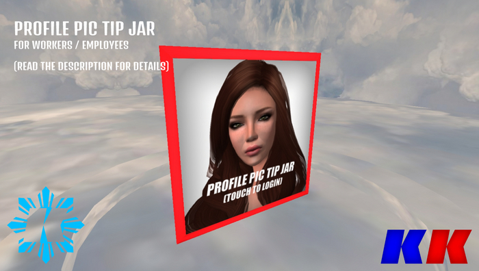 Second Life Marketplace - *KK* Profile Pic TIP JAR [C] 1.0 (For Workers ...