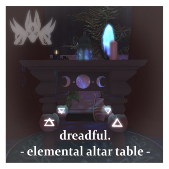 Second Life Marketplace - dreadful. // Elemental Altar Table