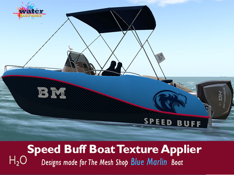 Second Life Marketplace - W:B:P :Blue Marlin Speed Buff Boat Texture ...