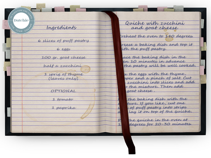 Second Life Marketplace - Cookbook with Recipe
