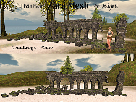 Second Life Marketplace - ZM - Landscape - Ruins FULL PERM MESH