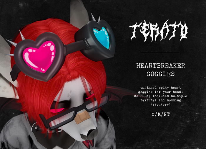 Second Life Marketplace - [TERATO] Heartbreaker Goggles