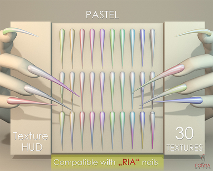 Second Life Marketplace - [FORMANAILS] NAILS -TEXTURE HUD - PASTEL