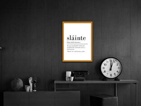 Second Life Marketplace - Slainte Irish Gaelic Language Poster | Mesh ...