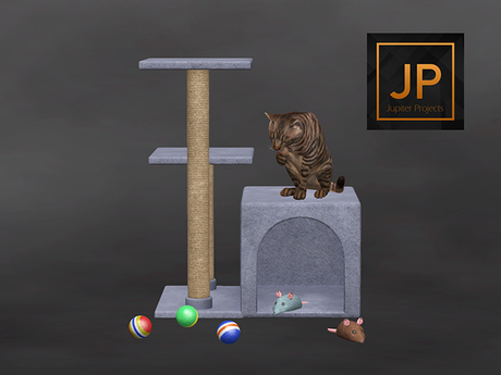 Second Life Marketplace - 6. Fashiowl - Meow CatCafe (Cat house/Cat tree)