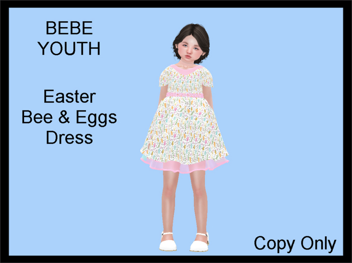 Second Life Marketplace - Steph-0-Bee's - Easter Bee & Eggs Dress - Youth