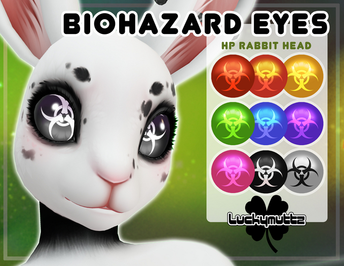 Second Life Marketplace - [LUCKYMUTTZ] Biohazard Eyes Pack