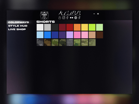 Second Life Marketplace - #Klubb "Lara" Top, Shorts, & Straps w ...