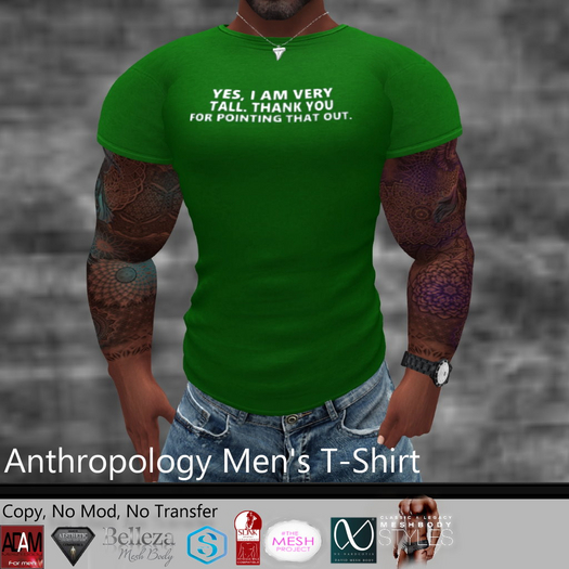 Second Life Marketplace - Yes, I am very tall. Thank you for pointing ...