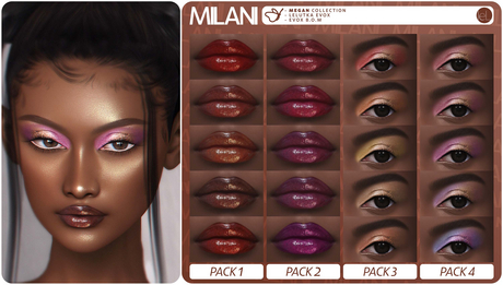 Second Life Marketplace - MILANI Cosmetics "Megan" Collection (PACK 1)
