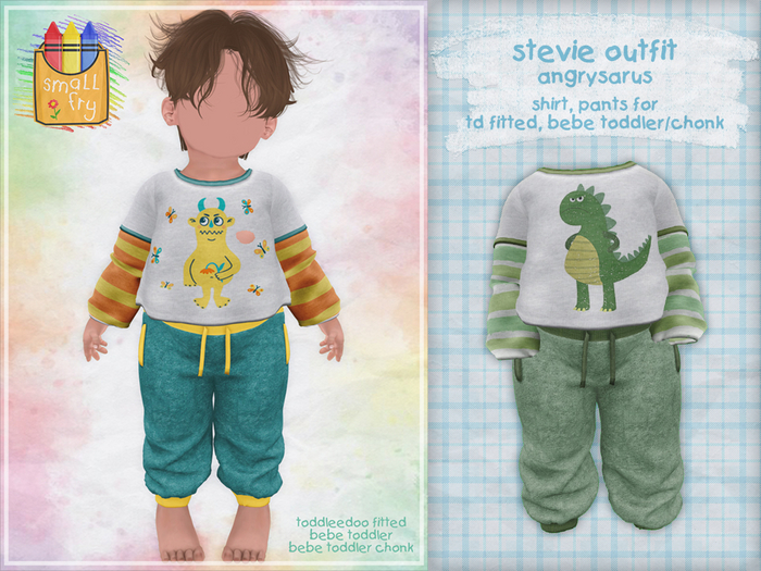 Second Life Marketplace - smallfry - stevie outfit - angrysarus