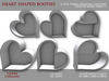 Second Life Marketplace - Heart shaped booths - 2 LI each - 6 FULL PERM ...