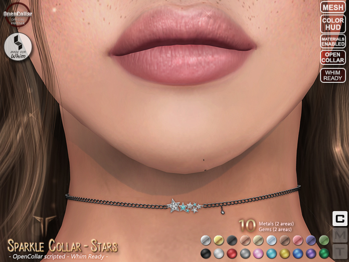 Second Life Marketplace - **RE** Sparkle Stars Collar - OpenCollar ...