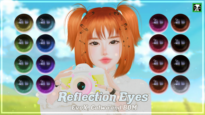 Second Life Marketplace - Pandat: Reflection Eyes (Evox, Catwa, BOM)