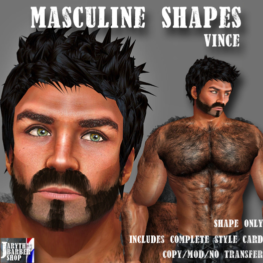 Second Life Marketplace - Masculine Shapes - Vince