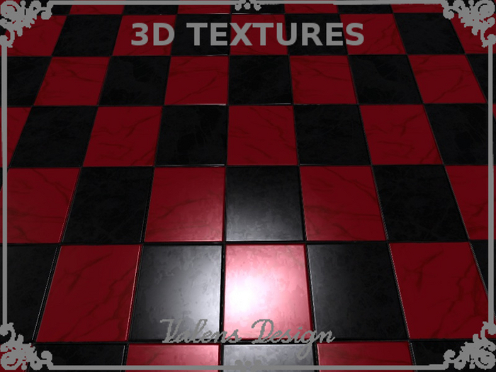 Second Life Marketplace - 3D TEXTURES seamless checkered Red and black ...