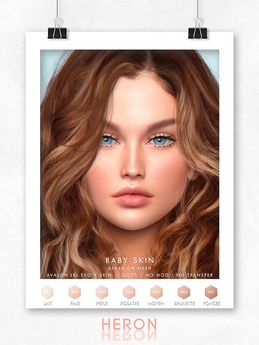 Second Life Marketplace - *Heron - Baby - 02/Pale - (LeLUTKA EVO X ...