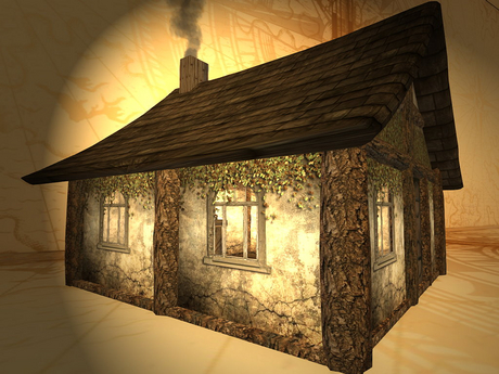 Second Life Marketplace - [ Moria'Theron ] LOW PRIM - Medieval Cottage ...