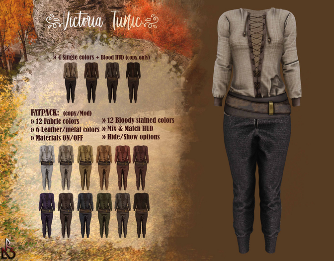 Second Life Marketplace - //R3D// Tunic Victoria - Beige