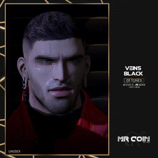 Second Life Marketplace Mrcoin Veins Black Evox