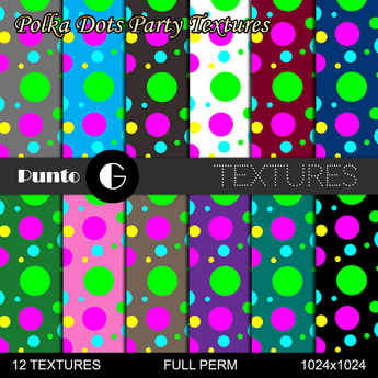 Second Life Marketplace - Polka Dots Party Textures