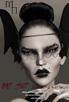 Second Life Marketplace - Bat Set Fat pack by Madame Noir