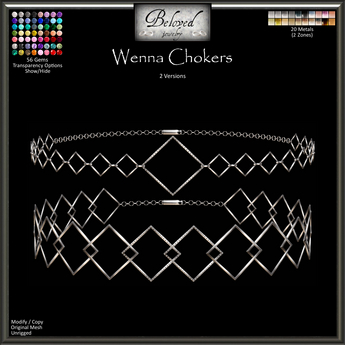 Second Life Marketplace - Beloved Jewelry : Wenna Set (Texture Change ...