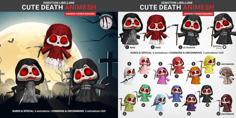 Second Life Marketplace - SEmotion Libellune Mini Death FATPACK
