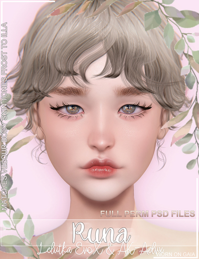 Second Life Marketplace - KOWAI Runa Skin PSD Template Pack