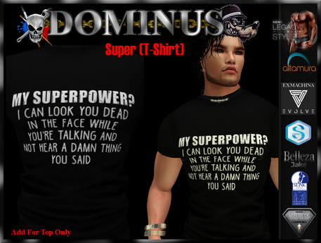 Second Life Marketplace - ~DOMINUS~Super (T-Shirt) (ADD)