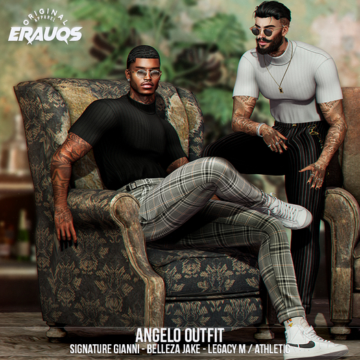 Second Life Marketplace - [ ERAUQS ] - Angelo Tee - Fatpack