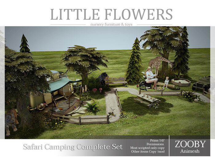 Second Life Marketplace - Safari Camp CS Zooby Animesh